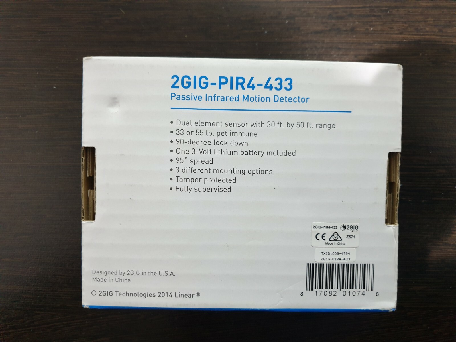 2GIG Passive Infrared Motion Detector 2GIG-PIR4-433 Free Postage | eBay