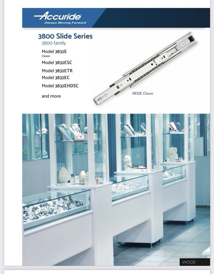 Accuride 3832 EC 18” Easy Close Full Extension Drawer Slide | eBay