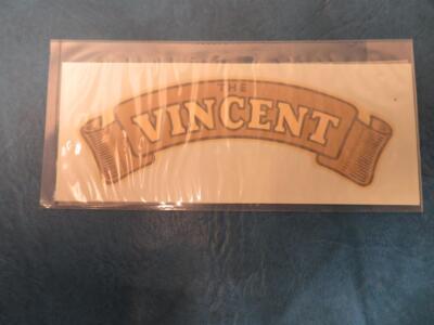 Vincent scroll gold logo decal water transfer 5.5"x1.5" TL93 | eBay