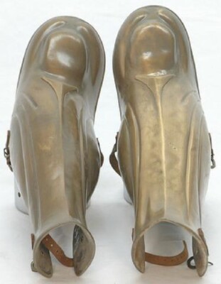 Greek Roman movie prop armor leather greaves leg guards alexander ...