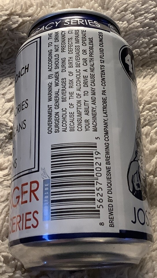 Joe Paterno Penn State Beer Can Duquesne Lager Legacy Series Football ...