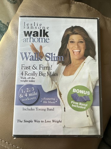 NEW Leslie Sansone Walk Slim DVD Exercise Video Bonus Firm Band sealed ...