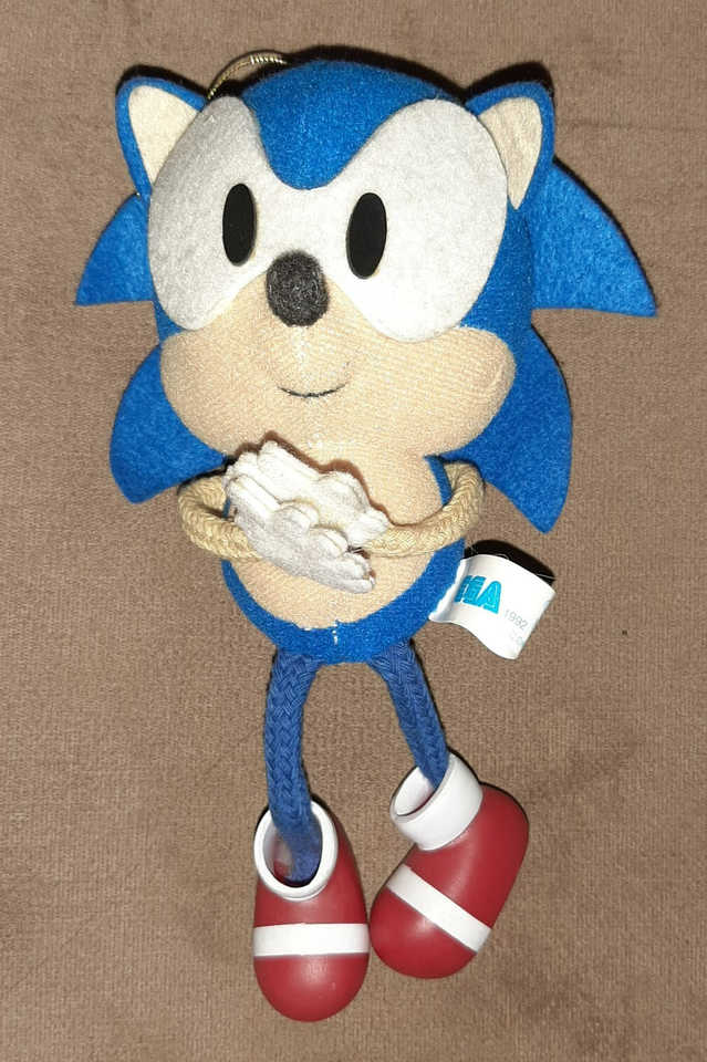 Very Rare Stringy SONIC THE HEDGEHOG Plush 1992 Sega Japan | eBay