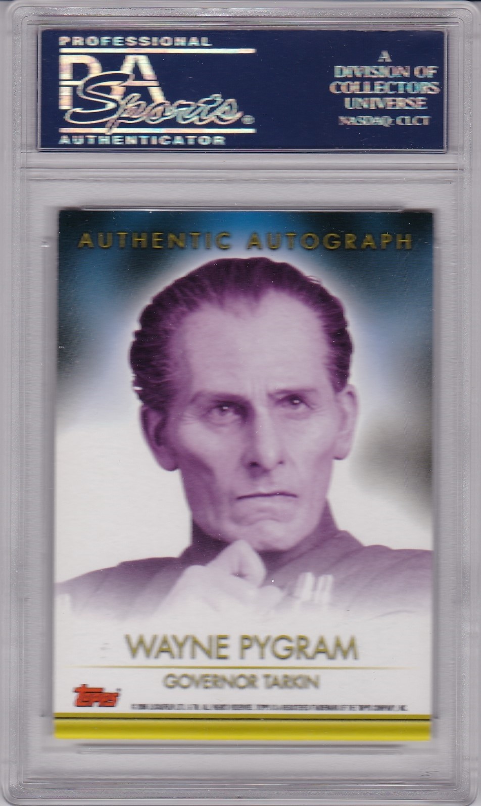 STAR WARS TOPPS EVOLUTION UPDATE WAYNE PYGRAM TARKIN AUTOGRAPH *RARE ...