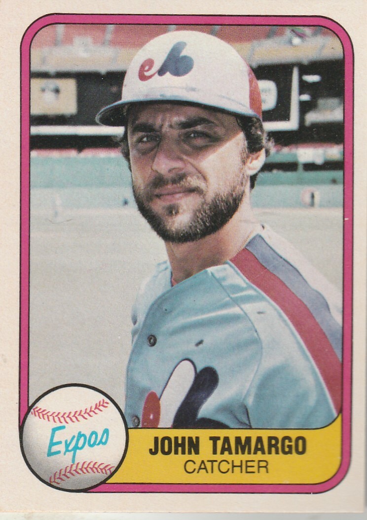 FREE SHIPPING-MINT-1981 Fleer #152 John Tamargo Expos plus bonus cards ...