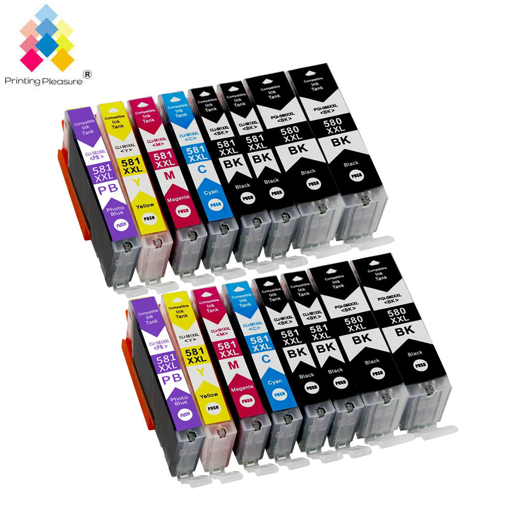 Lot PGI580XXL CLI581XXL Ink Cartridge for Canon Pixma TS705 TR7550 ...