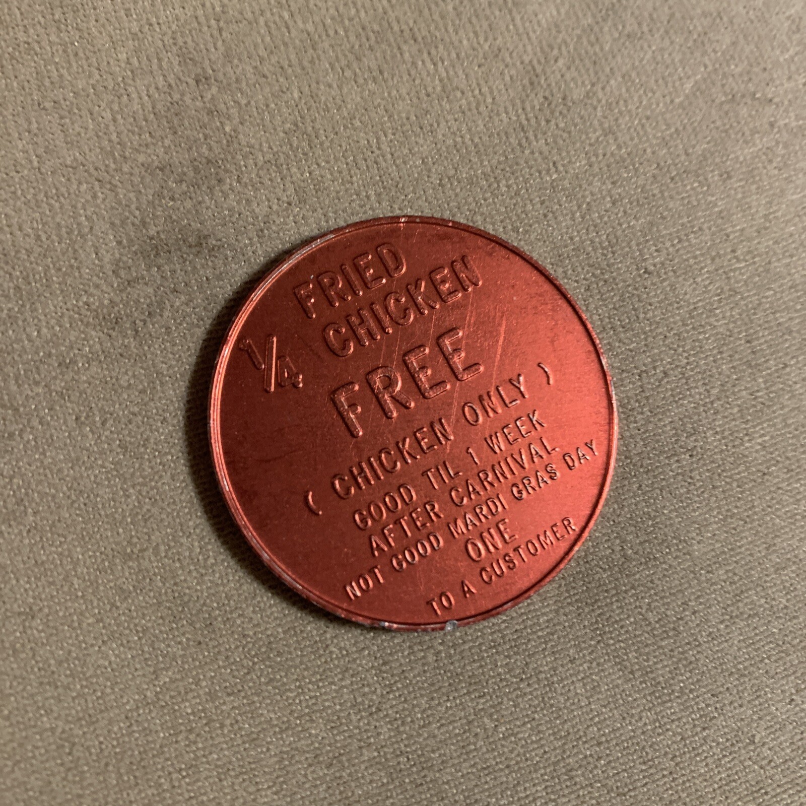 popeyes chicken popeye's 1977 Doubloon token vintage popeye Nola | eBay