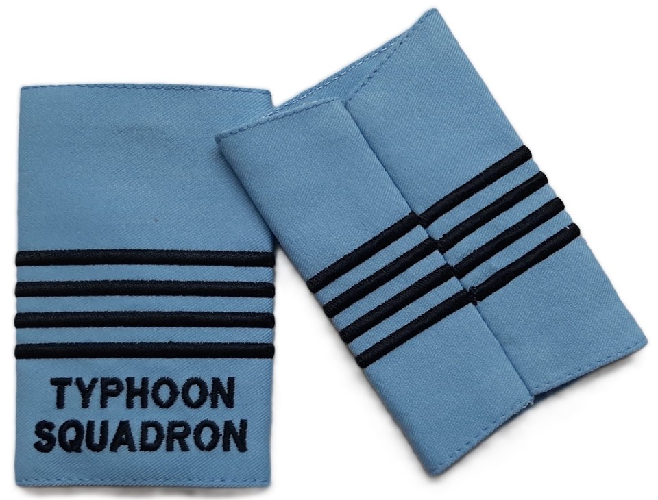 RAF Typhoon Squadron Slides Royal Air Force Cadet Spallina Grado 4 Bar ...