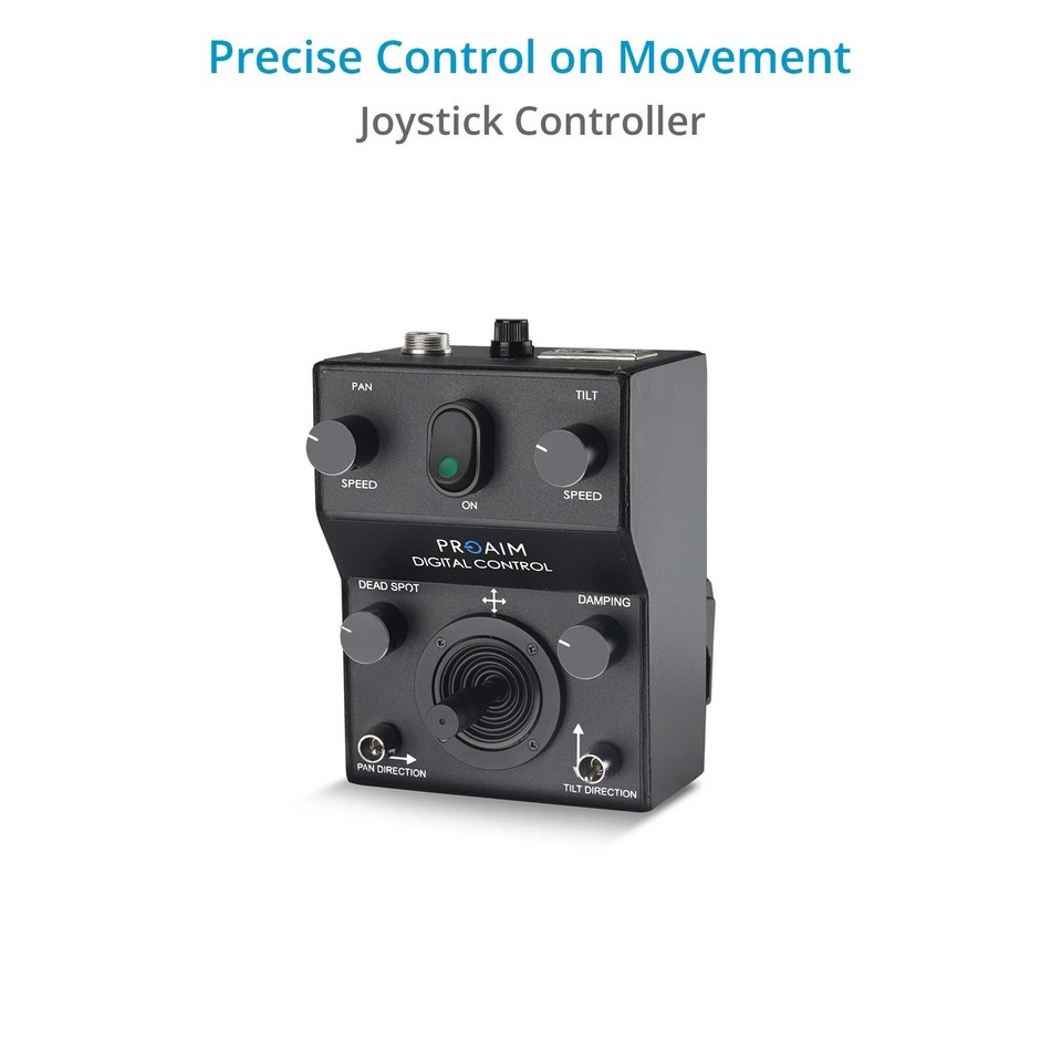 PROAIM Sr. Motorized Pan Tilt Head with 12V Joystick Controller for ...