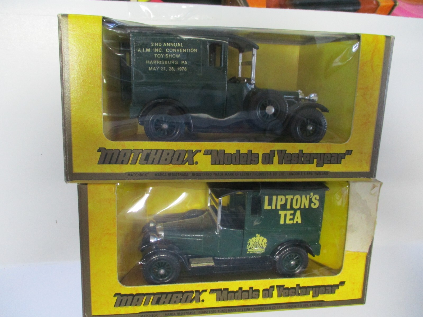 Matchbox Lesney Yesteryear 2X Y-5 Talbot Van- Lipton's & Code 2 AIM ...