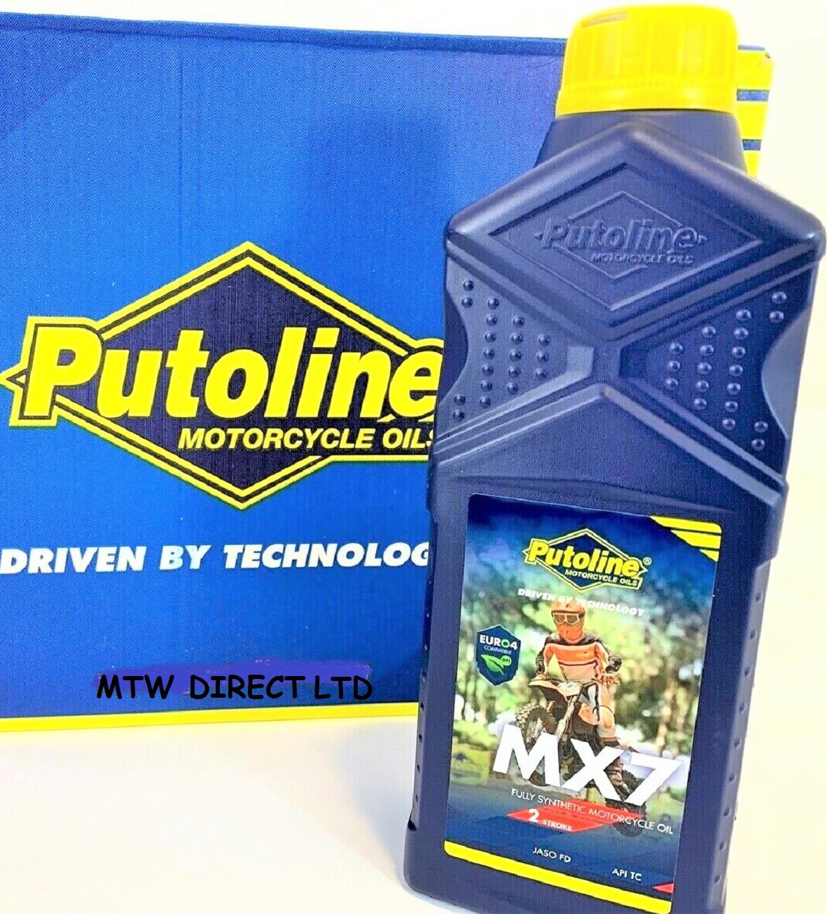 Putoline MX7 Fully Synthetic Motocross Enduro Off Road 2 Stroke Oil - 1 ...