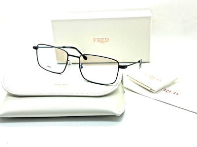 NEW FRED Eyeglasses OPTICAL Frame FG50008U 007 DARK GUNMETAL 56-18 ...