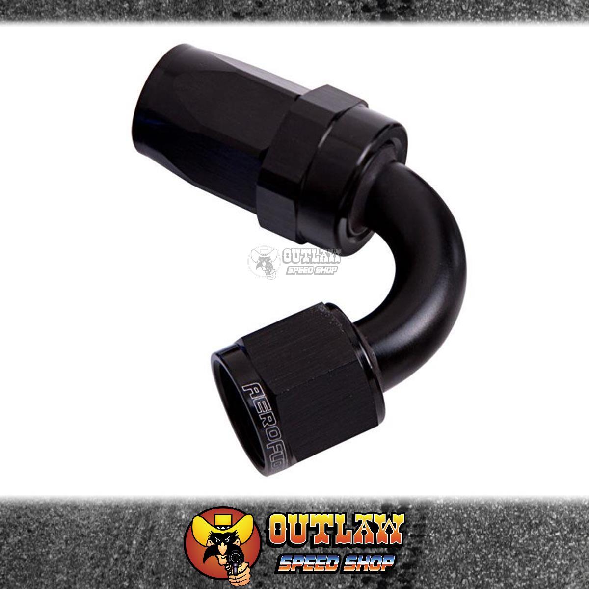 AEROFLOW 100 SERIES SWIVEL TAPER HOSE END 120° -12AN BLACK - AF104 ...