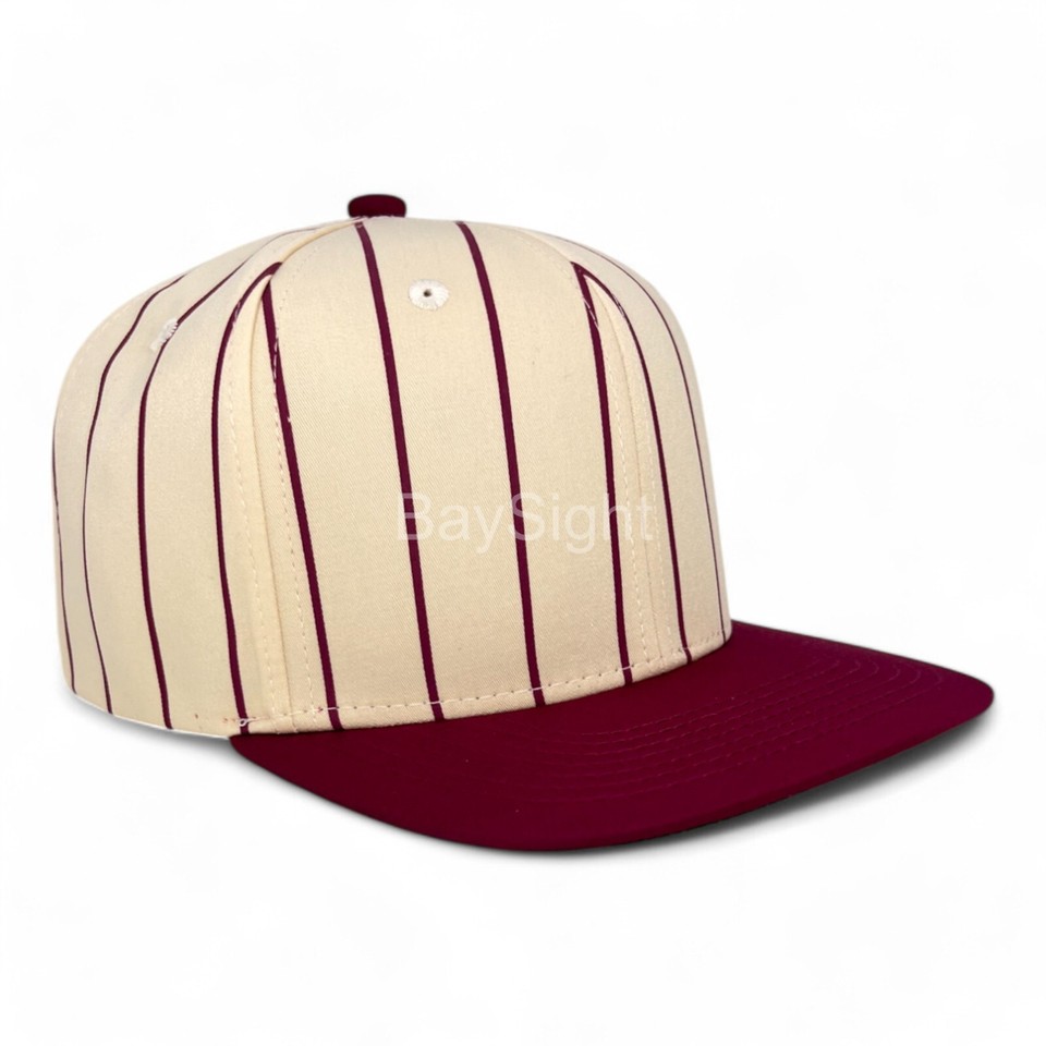 Mens Snapback Hat Adjustable Pro Sport Striped Baseball Ball Cap with ...
