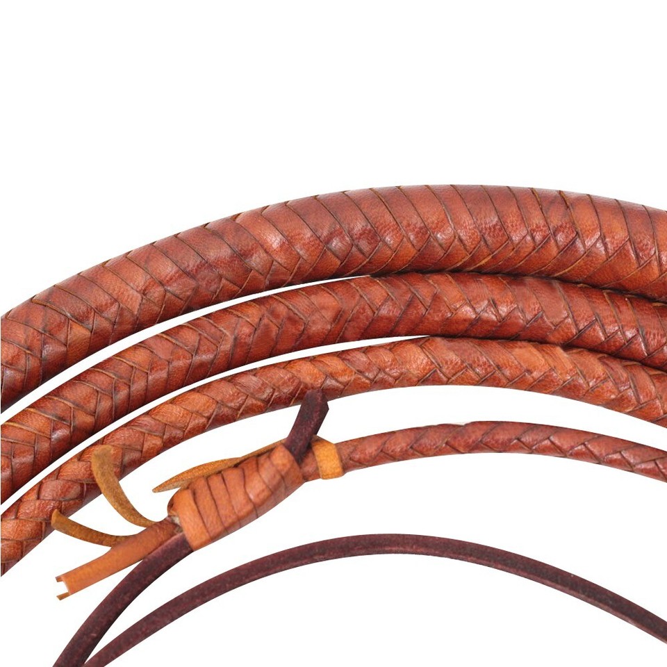 Leather Bullwhip 4–16 Foot | 16-Plait Handmade Inspired Functional Bull ...