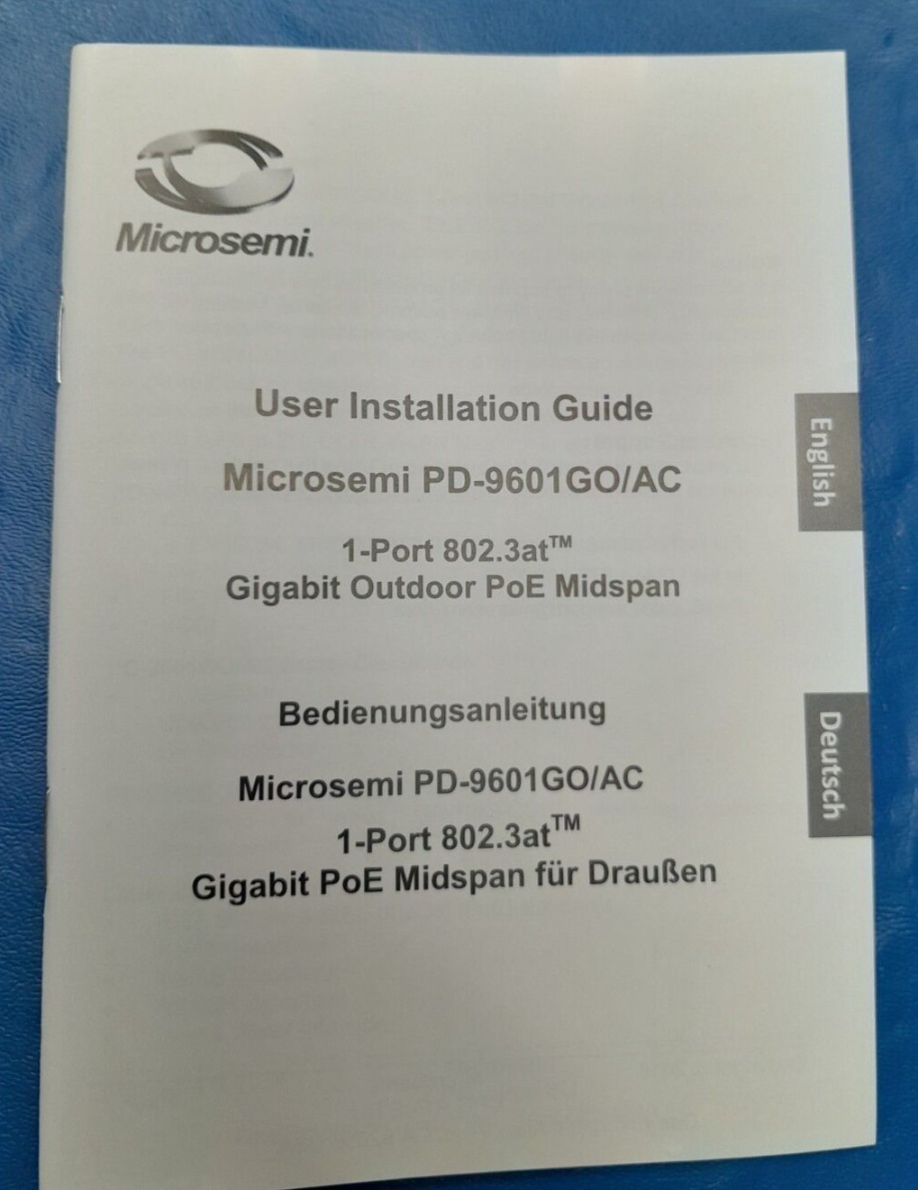 MicroSemi PD-9601GO/AC 1-Port 802.3at Gigabit Outdoor PoE Midspan | eBay