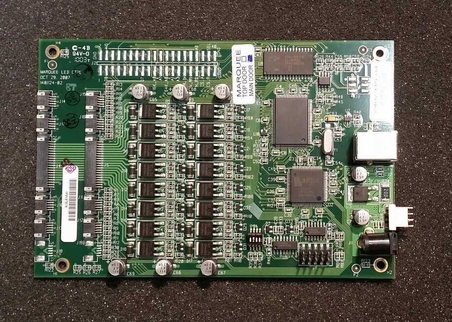 Spielo Prodigi Vu Slot Machine Marquee Control Board for Main LCD Bezel ...