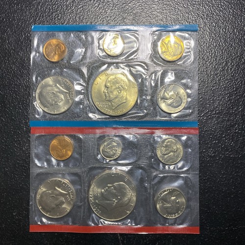 💎 1976 U.S Mint Uncirculated Coin Set Red And Blue Packs BEAUTIFUL ...