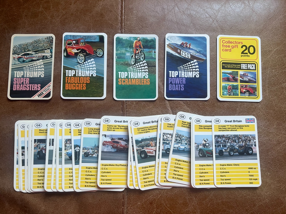 VINTAGE TOP TRUMPS Cards Super Condition You Choose - GREAT GIFT FOR ...