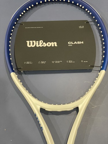 Wilson V.2 Clash 100 - Grip Size 4 1/2 - 2023 US Open Cosmetic | eBay