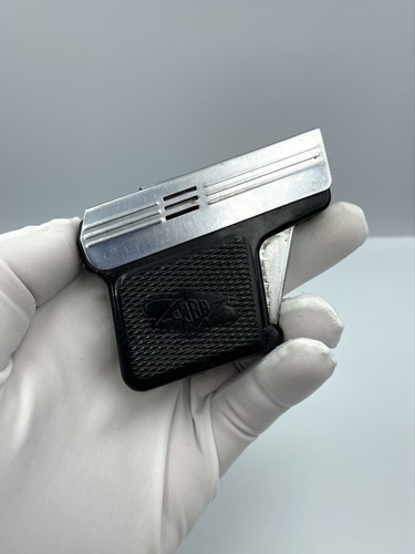 Vintage Soviet USSR Pocket Gasoline Lighter Gun Rovno Good Collecti ...