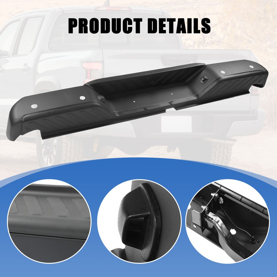 Rear Steel Step Bumper Assembly W/ Sensor Holes For 2013-2021 Nissan ...