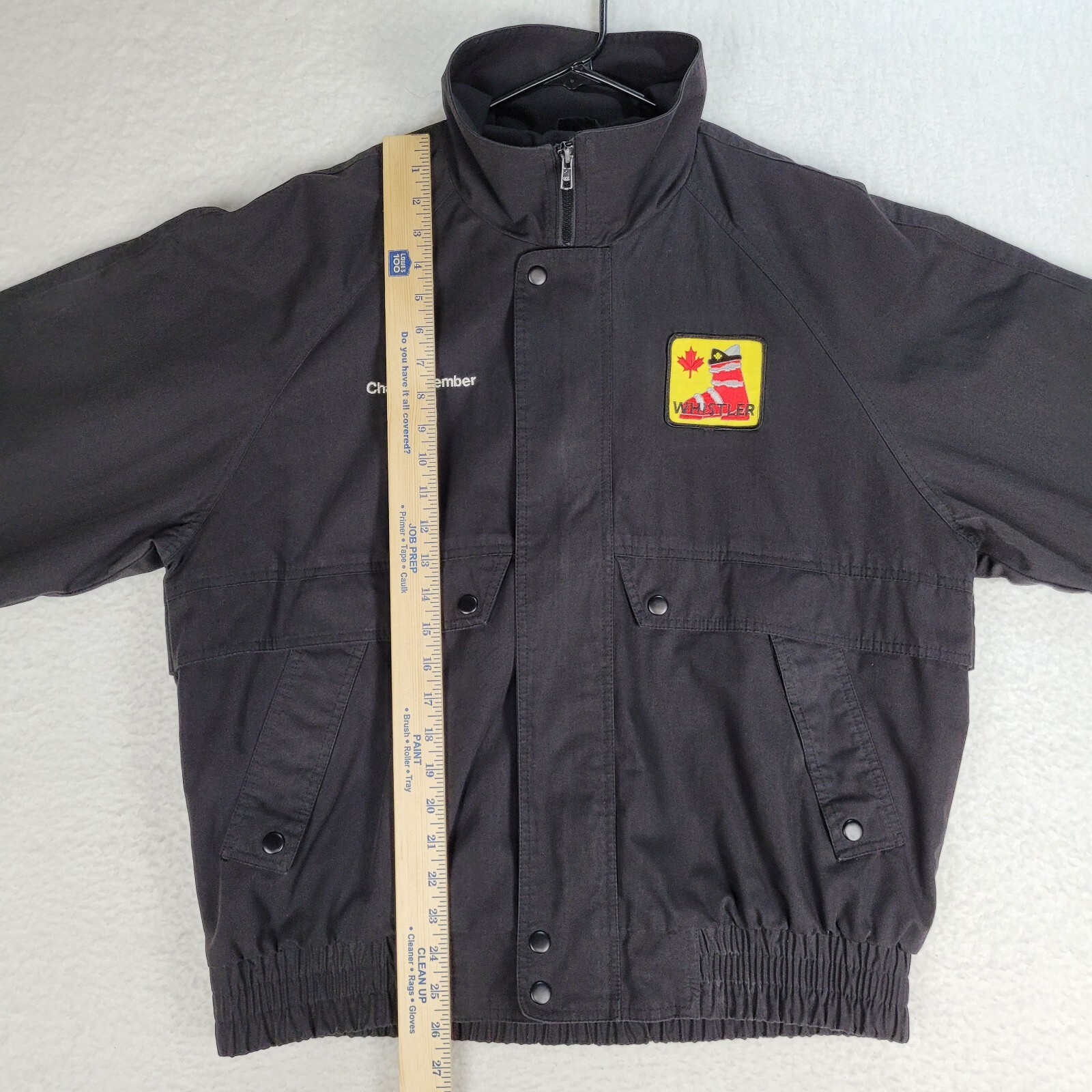 Men's Large Turning Point Black Midweight Jacket Personalized 'Canada ...