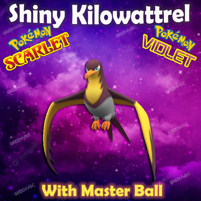 Shiny Kilowattrel 6iv Battle Ready | Pokemon Scarlet and Violet | eBay