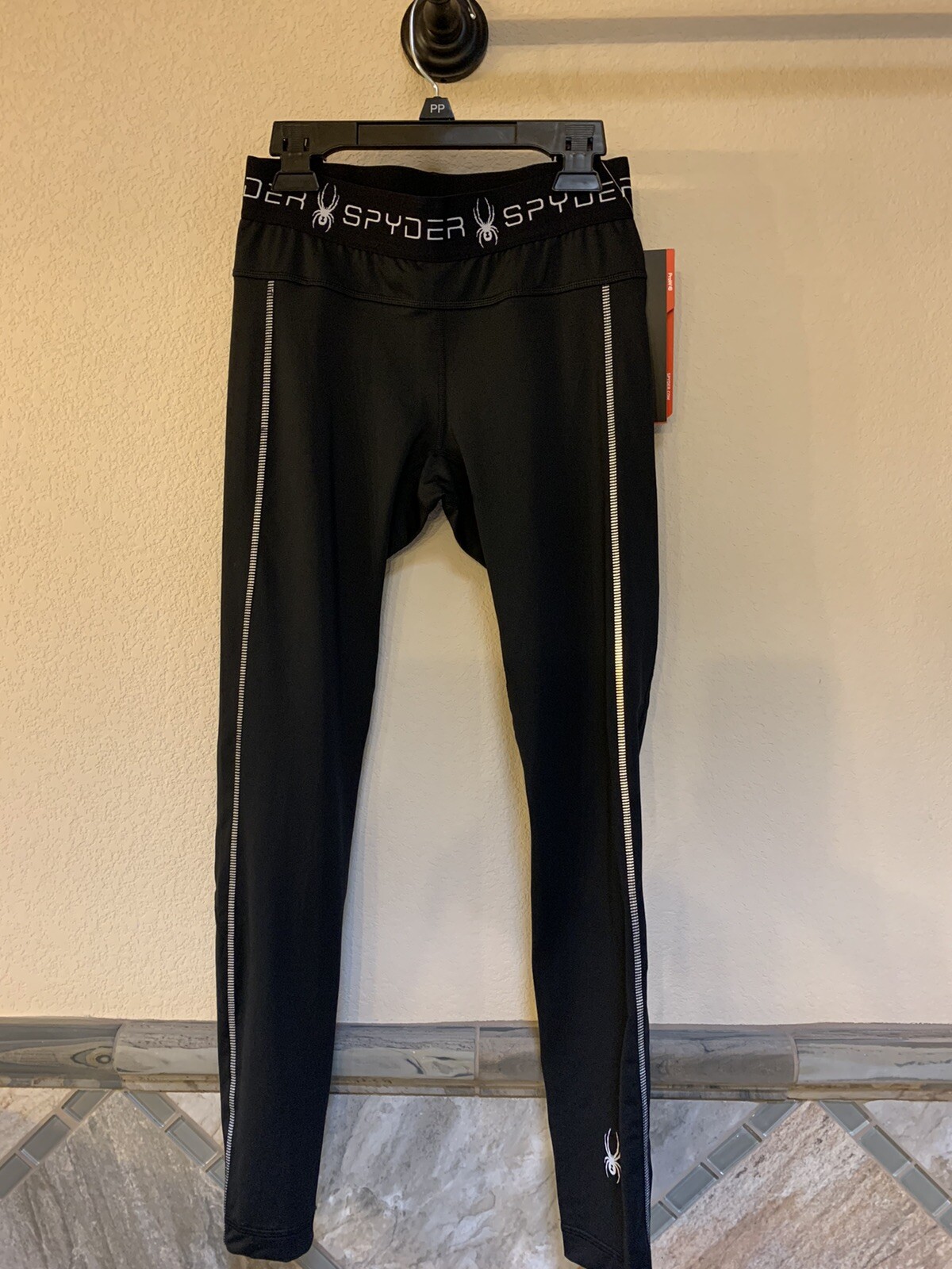 NWT Spyder Women’s Black Slash Tight ProW=B DryWeb Pants Base Layer ...