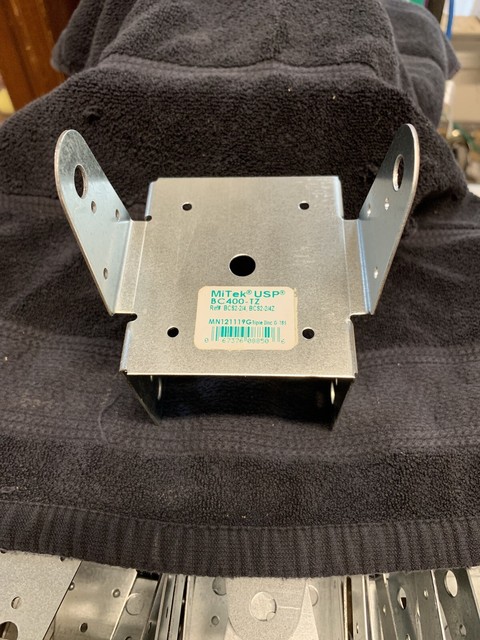 Mitek USP Bc400-tz 18-gauge Double 2x4 or 4x4 Post Cap - 45 PC for sale ...