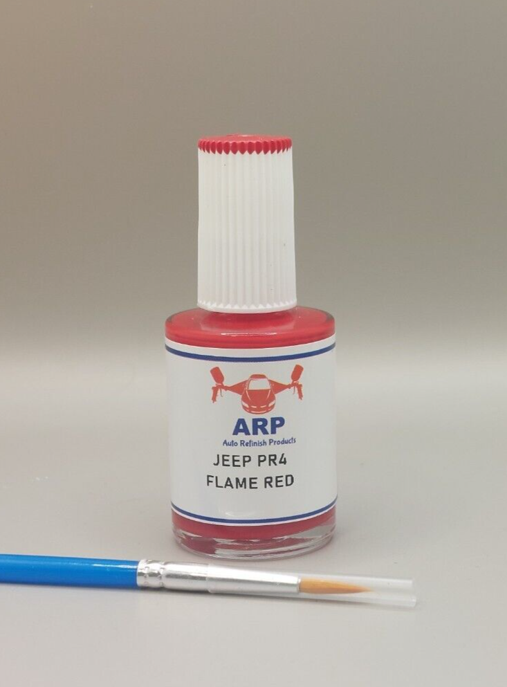 For JEEP Code PR4 FLAME RED Touch up Paint + Free Fine Tip Brush | eBay ...