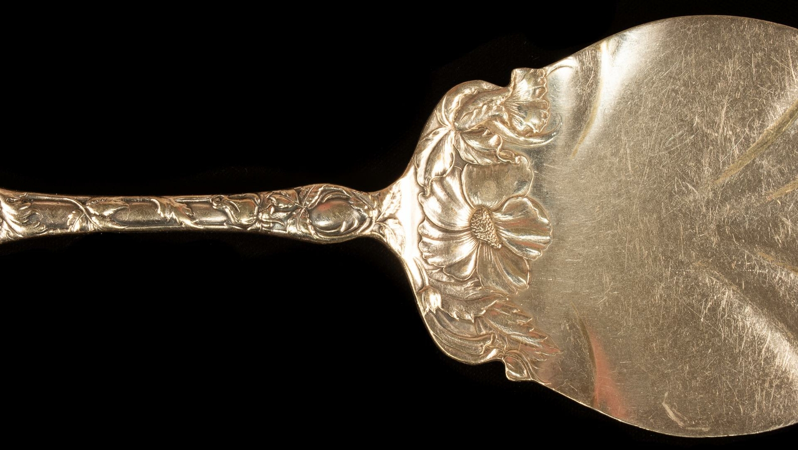 Antique 1835 R. Wallace FLORAL 1904 Pie Spoon/Server Silverplate | eBay