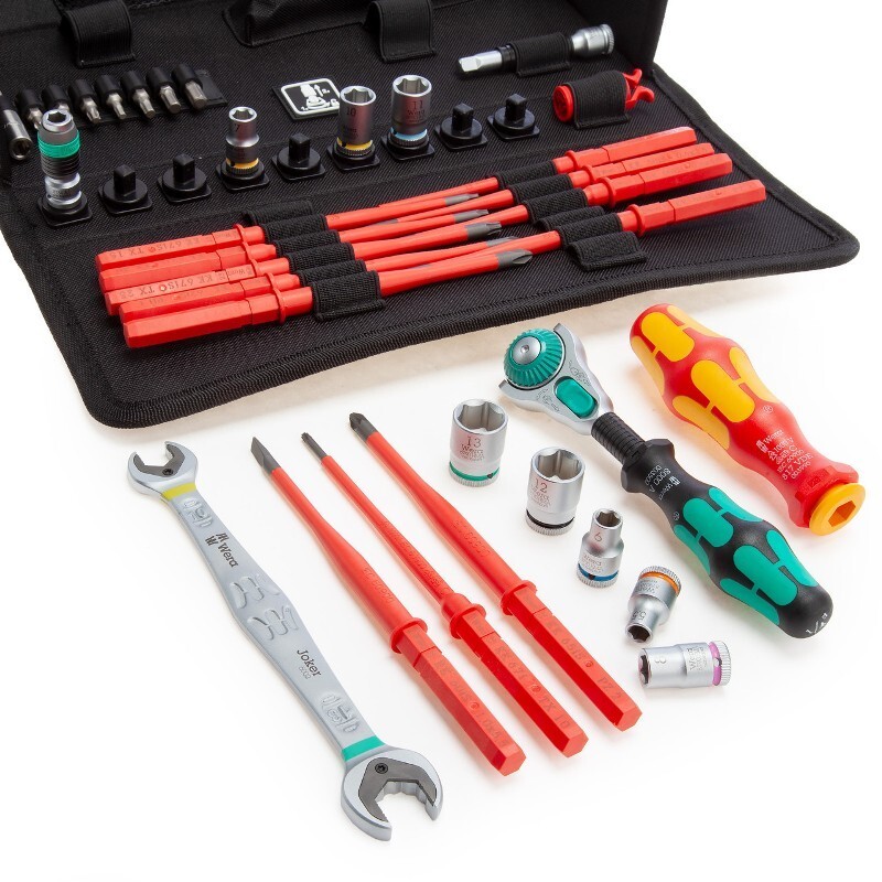 Wera 135926 Kraftform Kompakt W1 Maintenance Kit - 35 Pieces - Silver ...