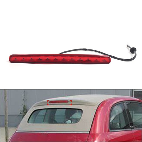 Red Rear High Mount Stop Brake Light 77365246 For Fiat 500 Convertibile ...