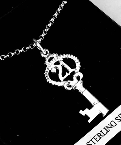 Solid Sterling Silver 21st Key Birthday Pendant 18” Chain UK Supply ...