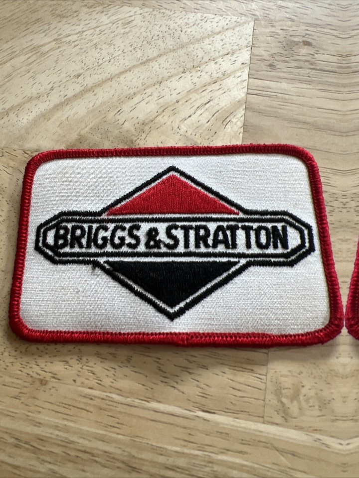 Vintage Briggs And Stratton Business Logo Patch Lawnmower Engines Staff ...