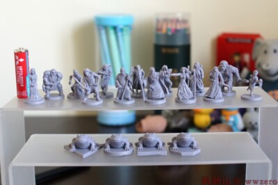 18 pcs Board Game Miniatures Role Playing Figure Model Toy Mage dwarf ...