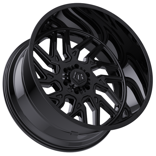 (1) 20x12 TIS 544GB Black Rims Wheels Fit 6 lug Chevy GMC Sierra Ford ...