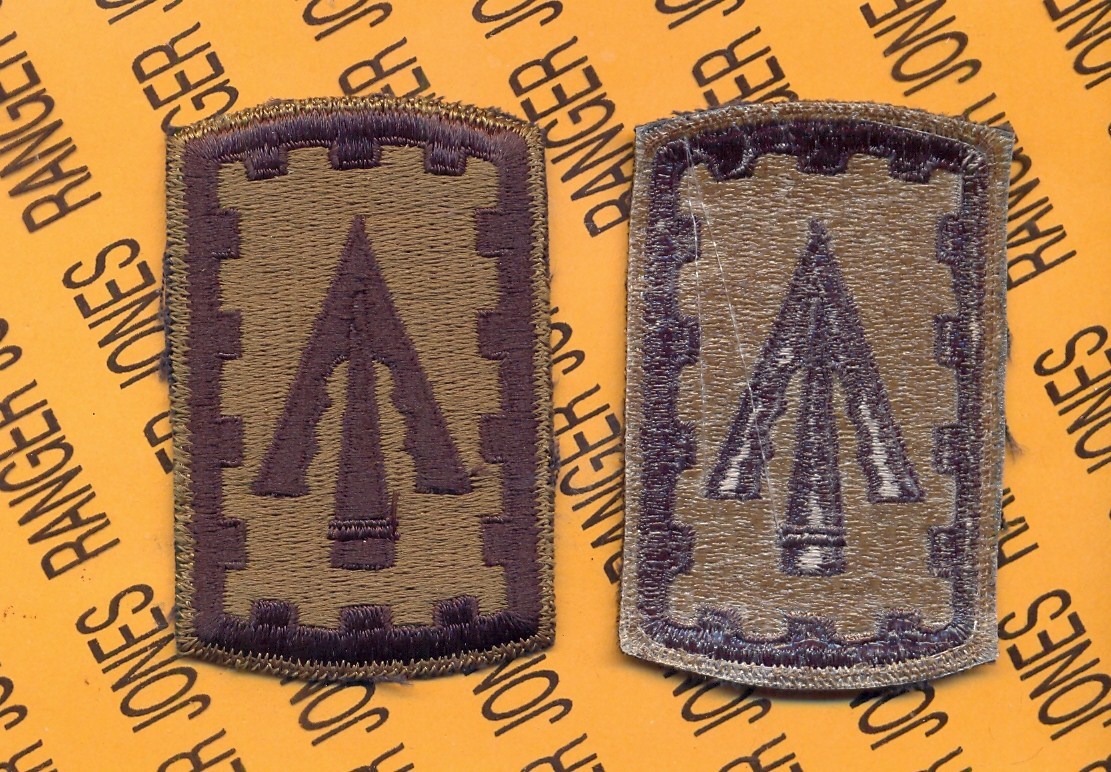 108th ADA Air Defense Artillery Brigade OD Green & Black uniform patch ...