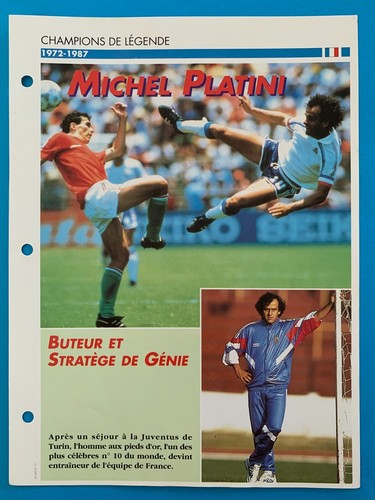 FOOTBALL STAR ROOKIE CARD COLLECTOR MICHEL PLATINI FRANCE JUVENTUS | eBay