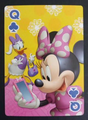 Disney Junior Minnie Jumbo Playing Card Queen Clubs | eBay