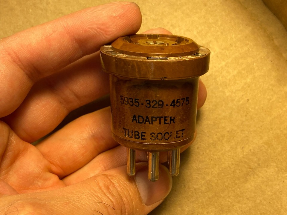 NOS Vintage Vector UX6 6-Pin Vacuum Tube Test Socket Adapter Beautiful ...