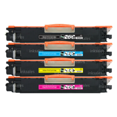 4x Generic HP 130A Toner CF351A CYAN ONLY for M177fw M176n M153 M176 ...