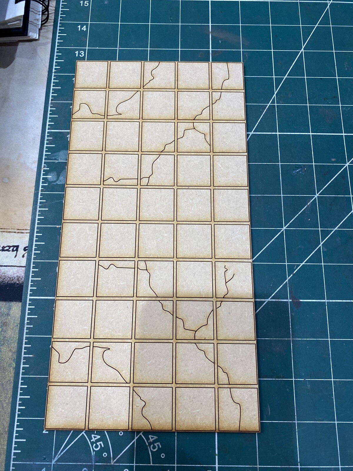 Large rooms Dungeon Floor Tiles D&D Wargame RPG 25mm Tiles. SET2 3 mm ...