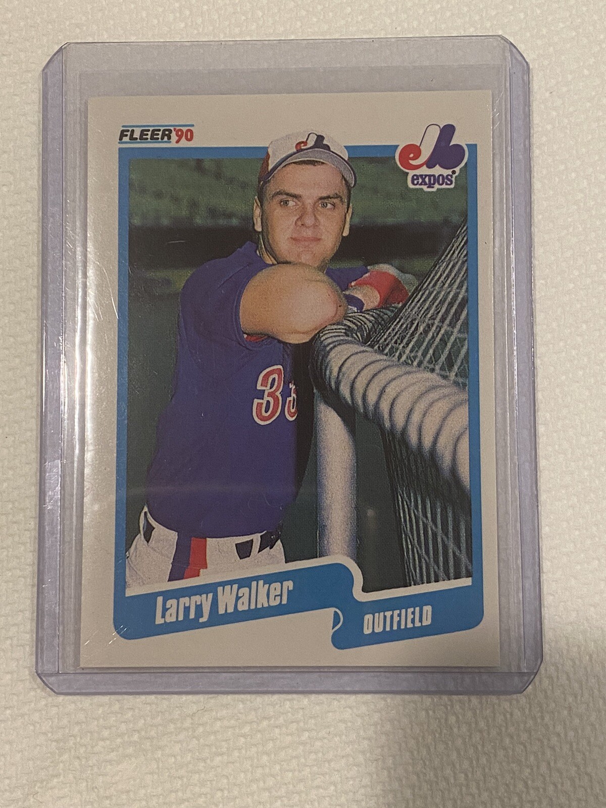 1990 Fleer Montreal Expos Baseball Card #363 Larry Walker Rookie | eBay