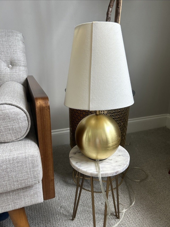 kate spade Brushed Gold Sphere Lamp | eBay