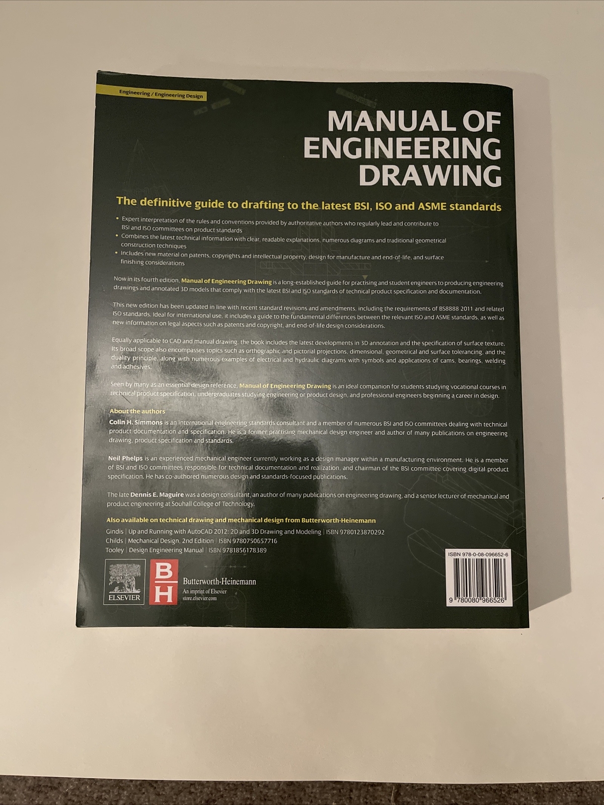 Manual of Engineering Drawing: Technical Product Specification and ...