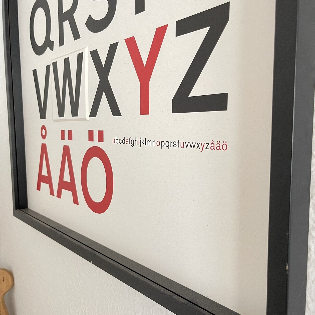 Swedish Alphabet Poster