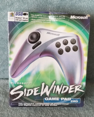 RARE Microsoft SideWinder Game Pad Pro USB Controller 1999 - FACTORY ...