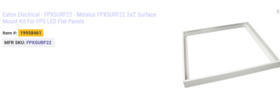 EATON FPX CONFIGURABLE PANEL 2X2 FPXSURF22 | eBay